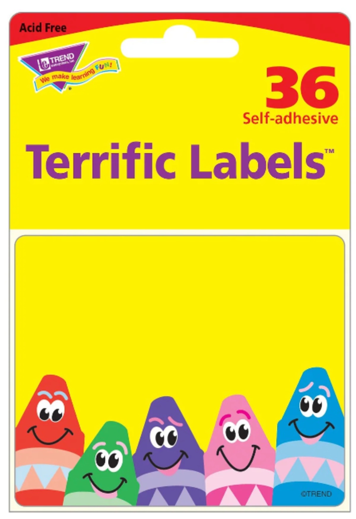 TREND Colorful Crayons Terrific Labels™ | 4tune