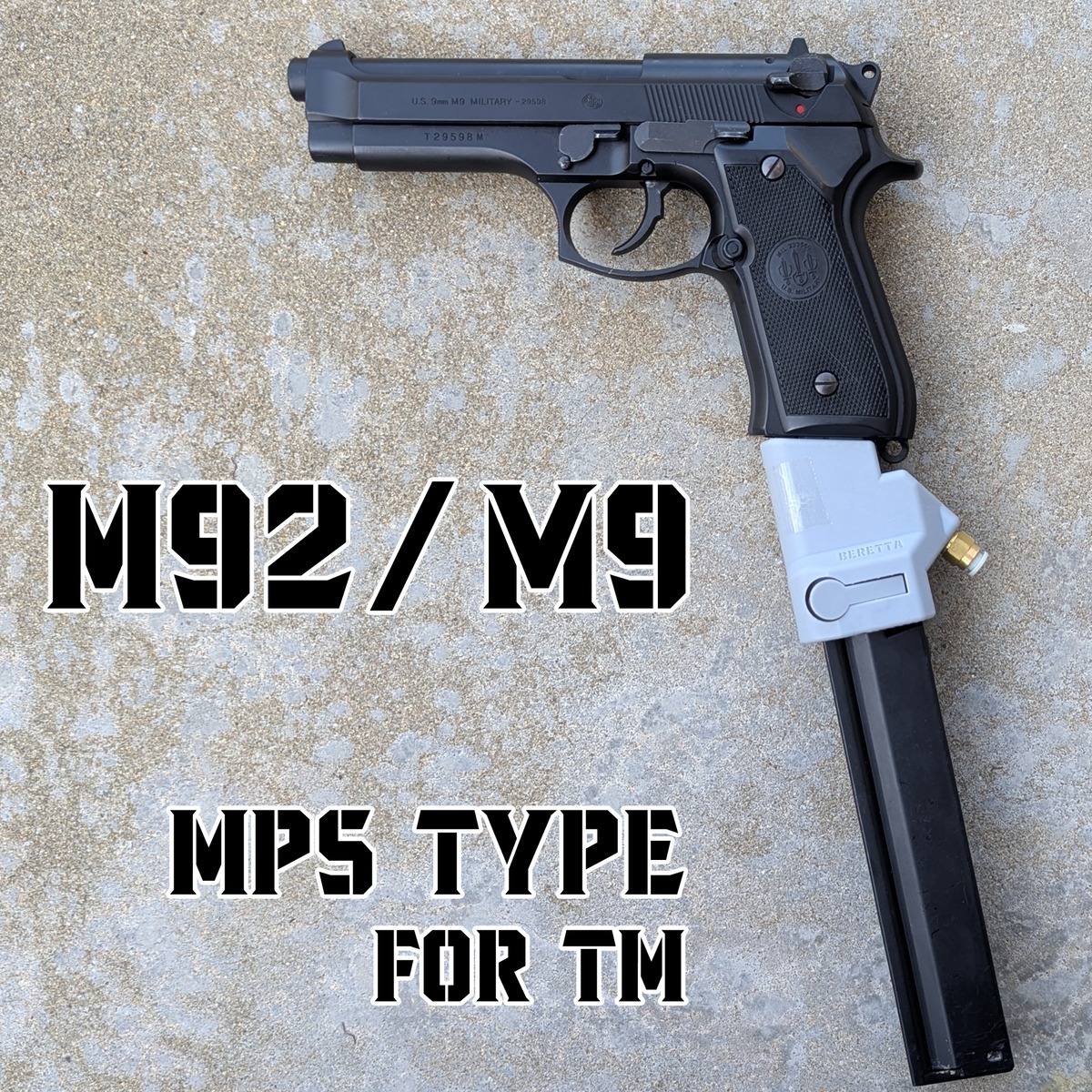 【M9/M92 TM】MP5タイプ O2外部ソースアダプター 完成品 6mmアダプター | O2TACTICAL