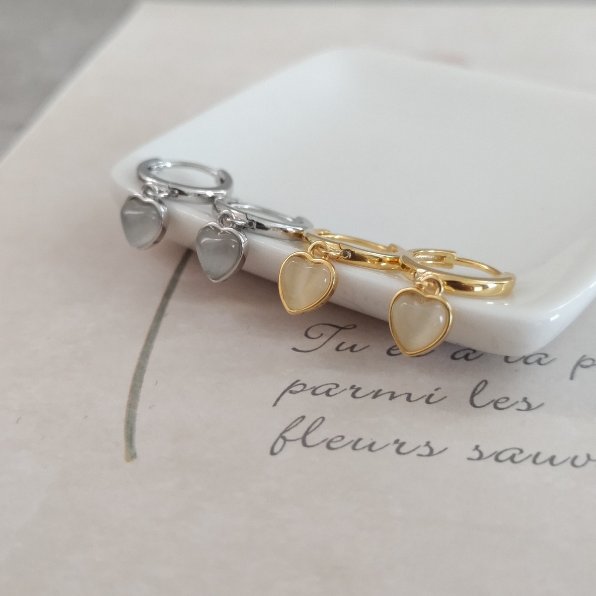 Opal Heart Pierce | couler.