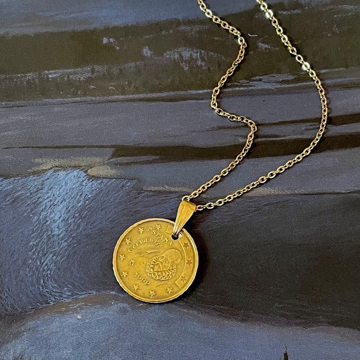 ヴィンテージ コイン スペイン 1999 ネックレス 《C-0081》 | ModernLoop ユーズドアクセサリー専門店