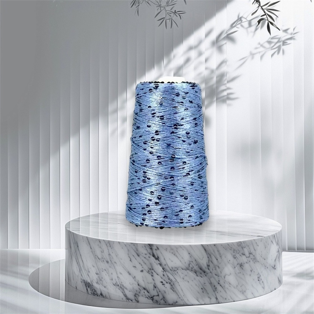 Spangle Luxury Yarn（スパンコール）ブルー×サファイア | オリジナルコードヤーン＆バッグ資材販売