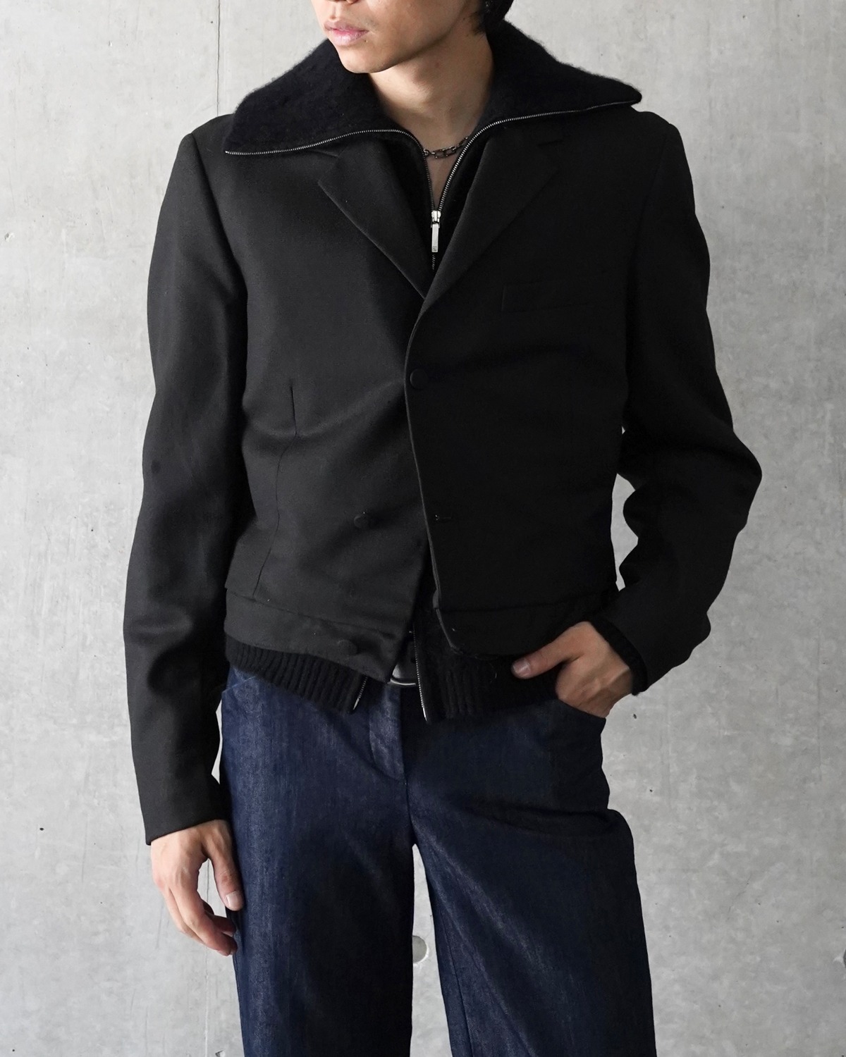 90s short single jacket | Hype