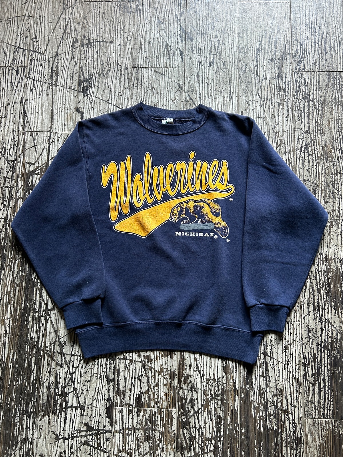 90's GALT SAND "Michigan" print sweat made in USA | Knot Co. Ltd.