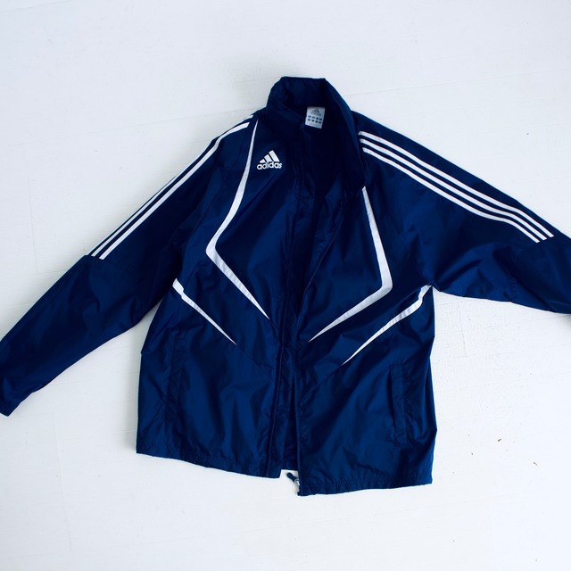 adidas Nylon Jacket Navy×White | TimothyLand