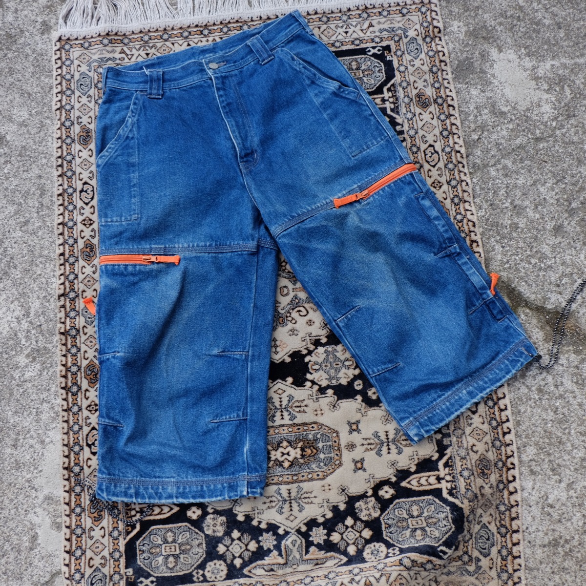 00s tech denim shortpants | adamsmith