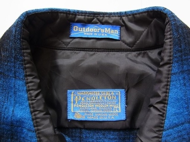 70's PENDLETON ペンドルトン オンブレチェック シャドーチェック ウールシャツ | CYCLONE