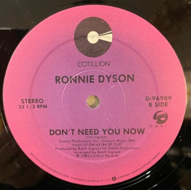RONNIE DYSON "ALL OVER YOUR FACE" 12" | EAD RECORD