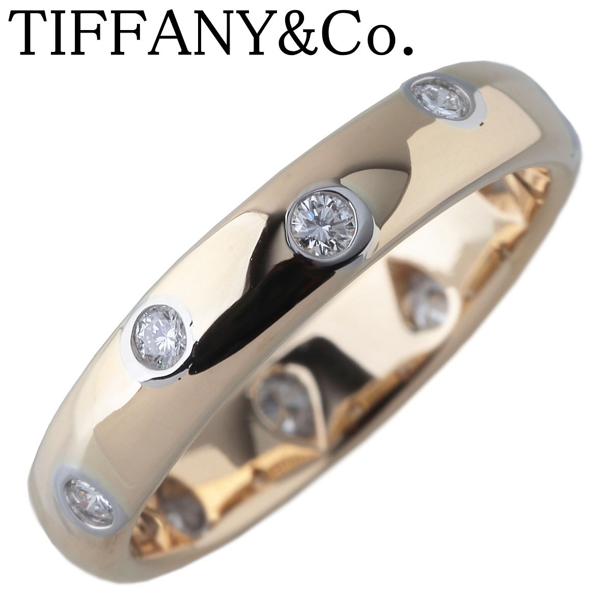 ティファニー ドッツ ダイヤ リング 約11号 750YG/PT950 10ポイントダイヤ 新品仕上げ済 TIFFANY【20964】 | brand theatron ブランドテアトロン