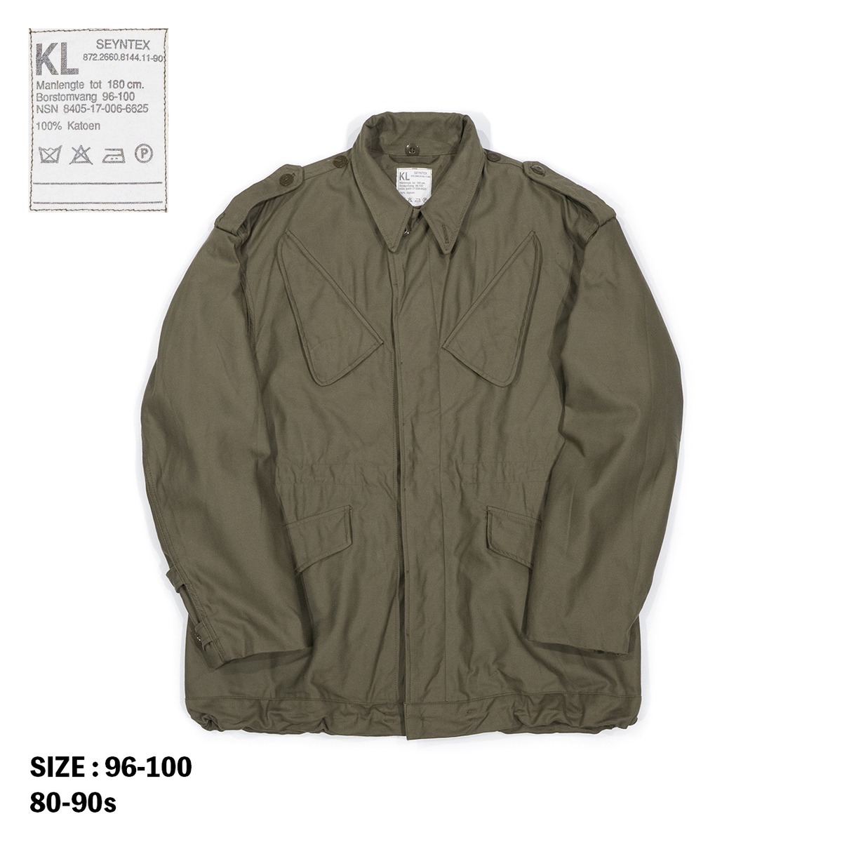 Dead stock 80-90s dutch army NATO field jacket 96-100 | EFK
