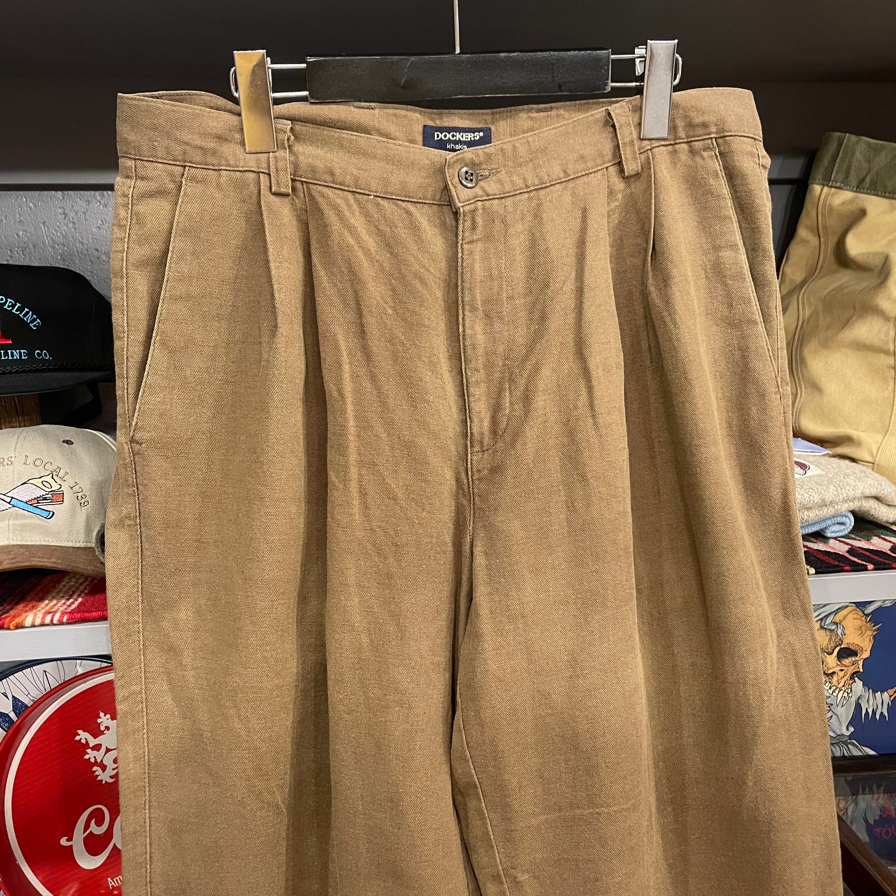 Dockers 2 Tuck Linen Slacks | VOSTOK