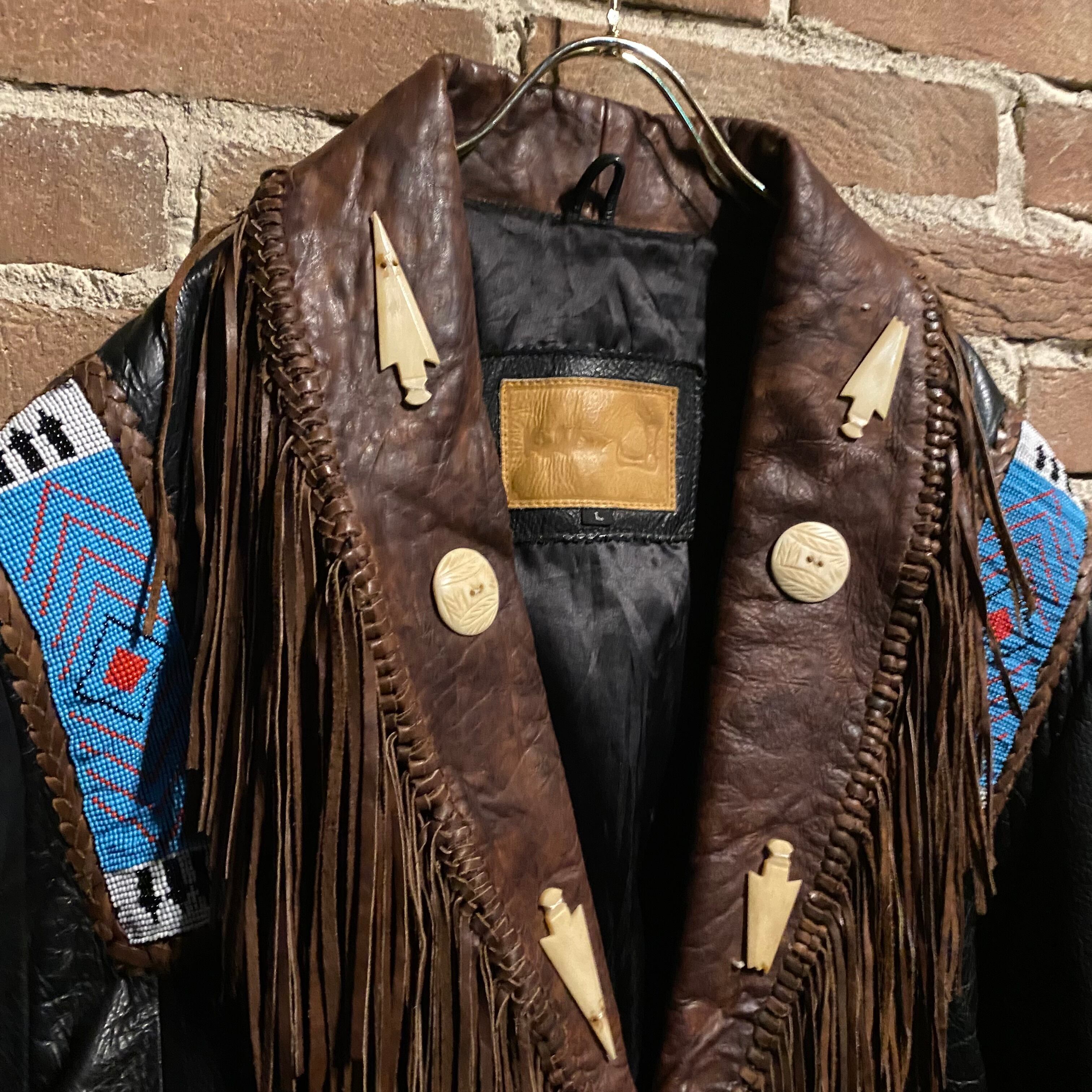 【Caka act3】Western Gimmick Vintage Loose Leather Tailored Jacket | Caka ...