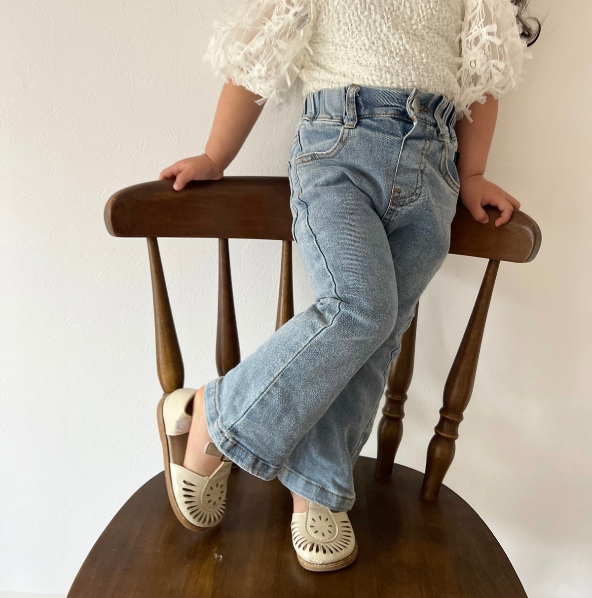 denim flare pants | Linola...