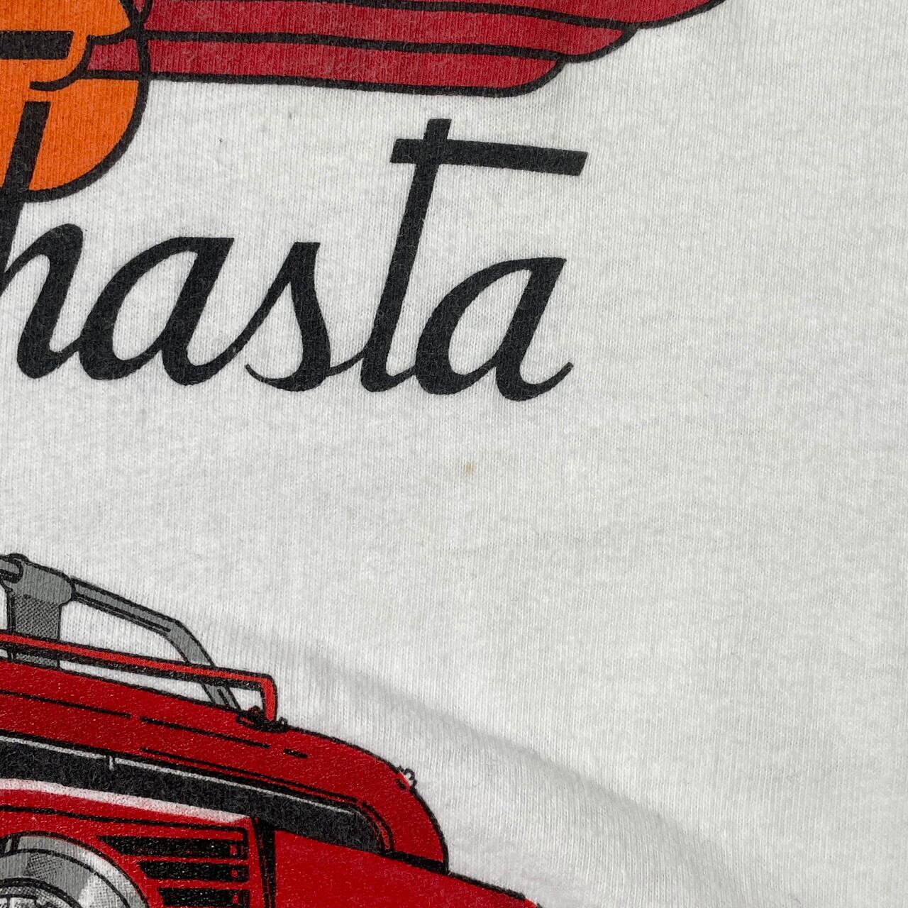 90年代 Shasta 鉄道 プリントTシャツ メンズL 古着 90s VINTAGE ヴィンテージ シングルステッチ 白色【Tシャツ ...
