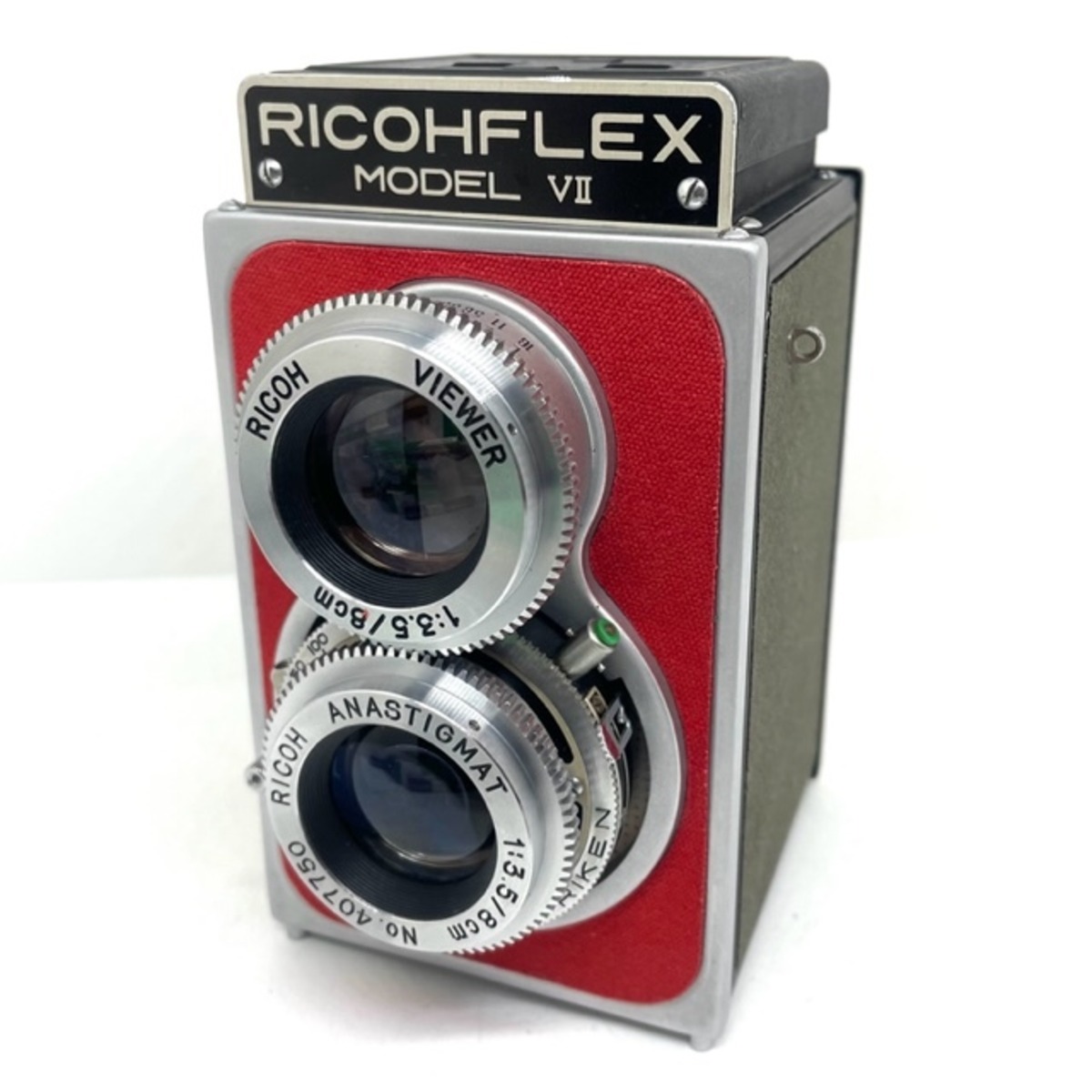 23-020 リメイクカメラ RICOHFLEX VII（レッド・モスグリーン）フィルムカメラ | ごん色カメラ