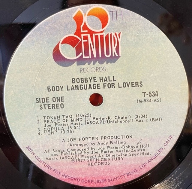 Bobbye Hall "Body Language For Lovers" LP | EAD RECORD