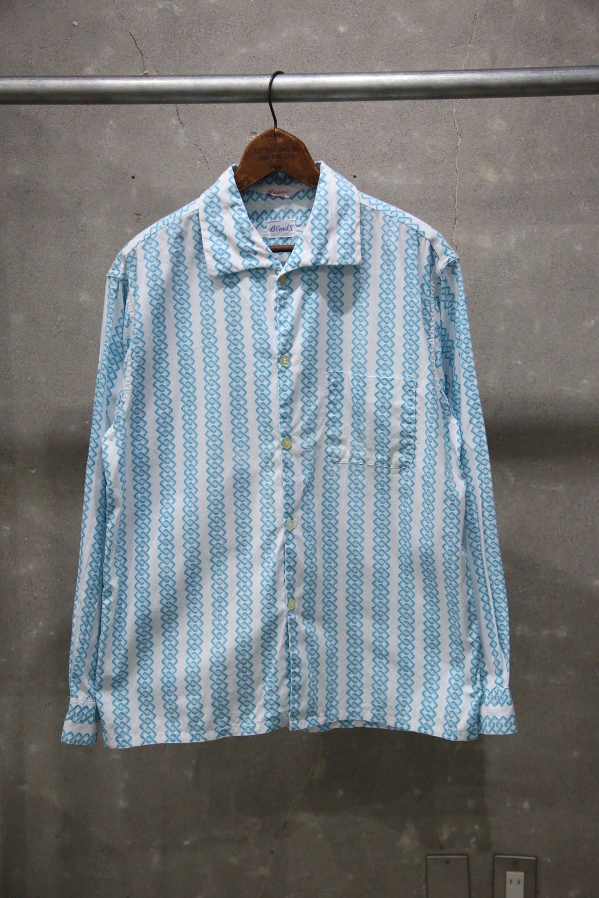 80s【Capri】L/S Open Collar Shirt | the Holic vintage clothing