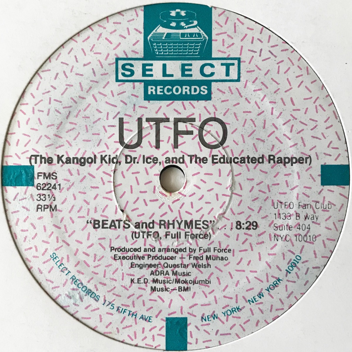 【Used 12"】 UTFO / Beats And Rhymes | AgriTribeMusic - NEW / Used ...