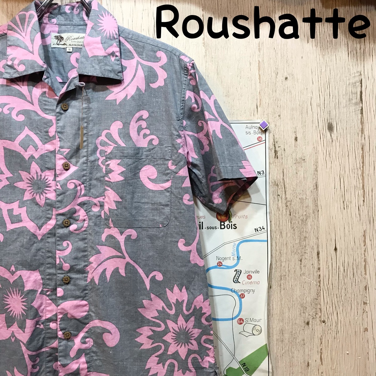 Roushatte アロハシャツ M 古着 (1077) | 温古着新