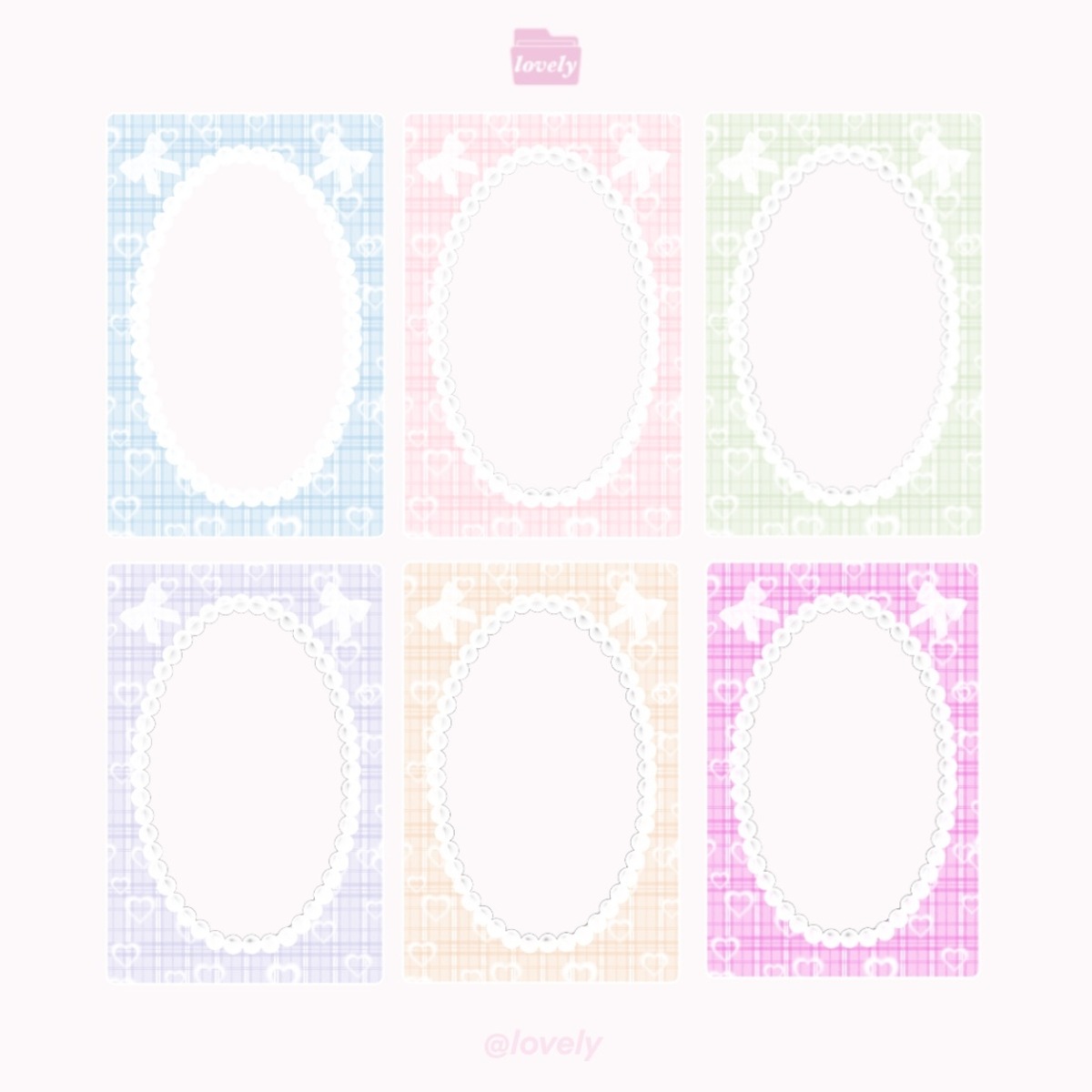 clear Trading card frame 01 | lovely