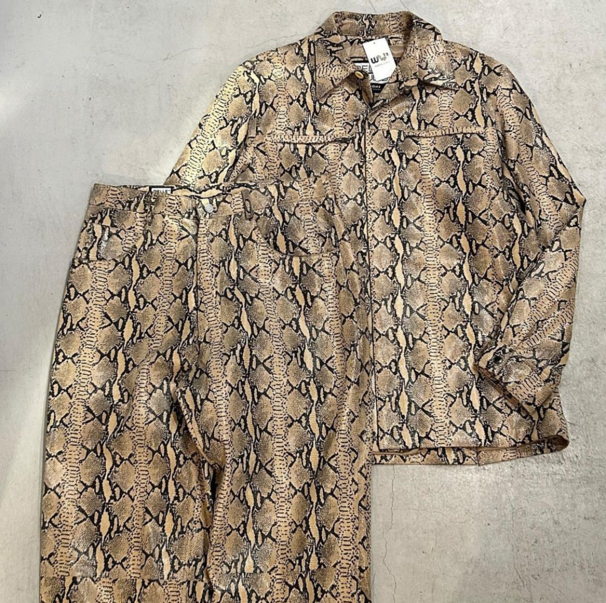 1990s WILSONS PELLE STUDIO “Python” leather set up【高円寺店】 | What’z up