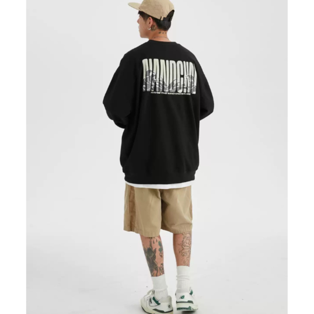 Back letter design sweat C3563 | ALLAUMO