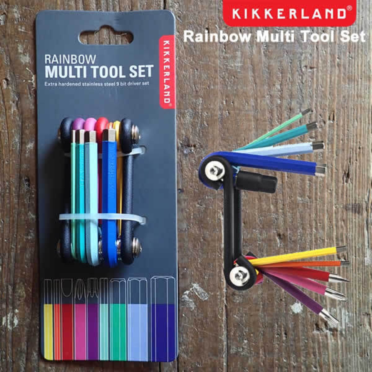 Rainbow Multi Tool Set レインボーマルチツールセット 携帯用 工具セット ドライバー キッカーランド ...