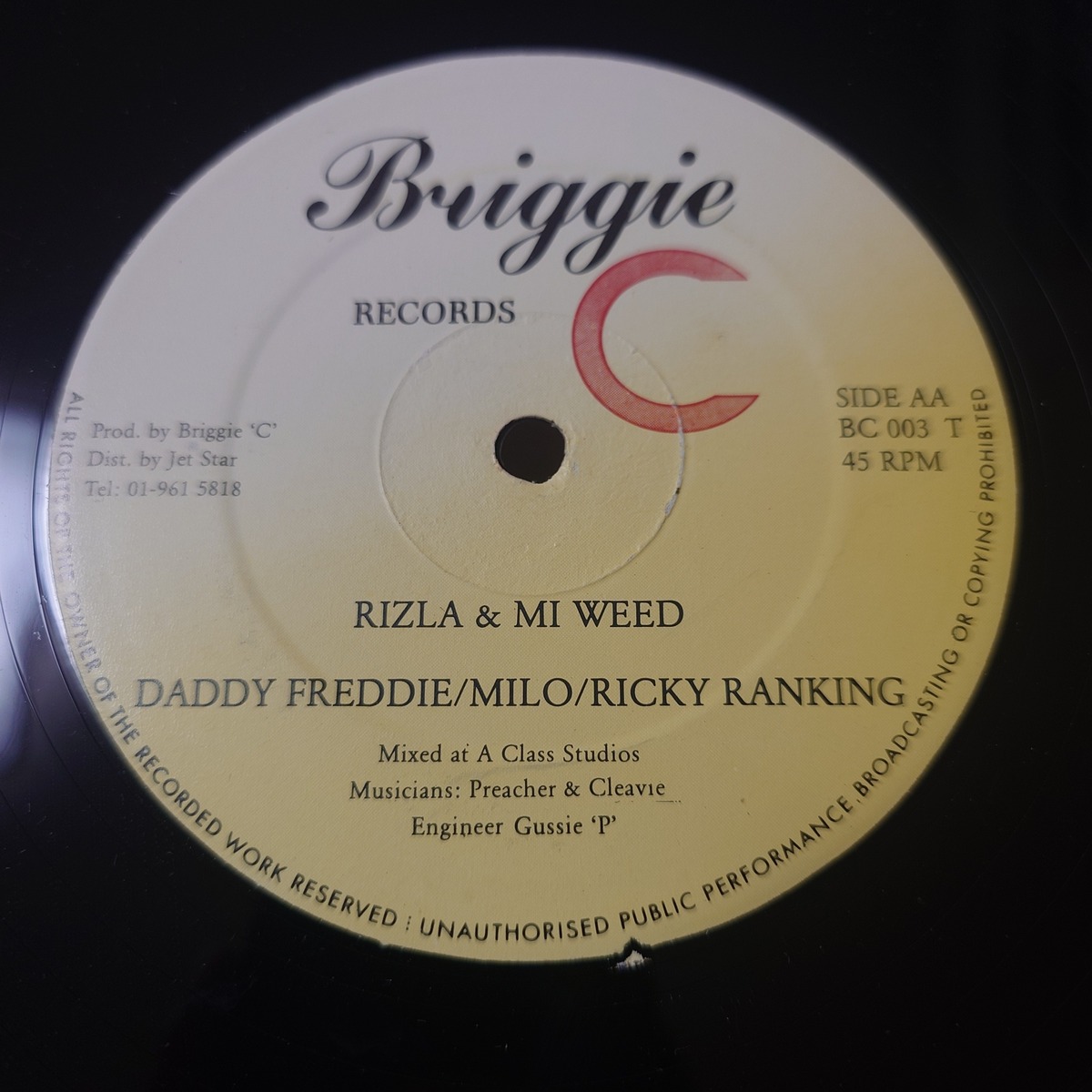 Daddy Freddy & Milo Gun & Ricky Ranking - Rizla & Mi Weed / Danger ...