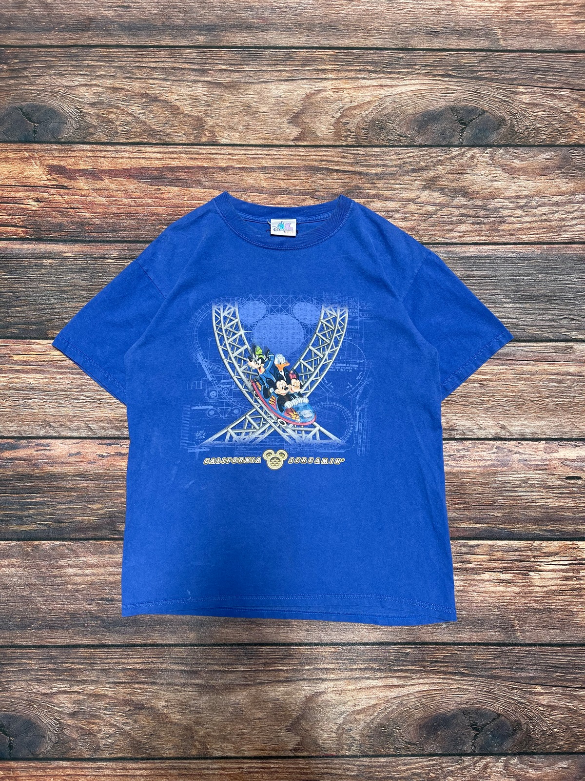 【Disney California Screamin】 Disney ディズニー DCA ミッキー ミニー アトラクションTシャツ M | 古着屋DIGDIG