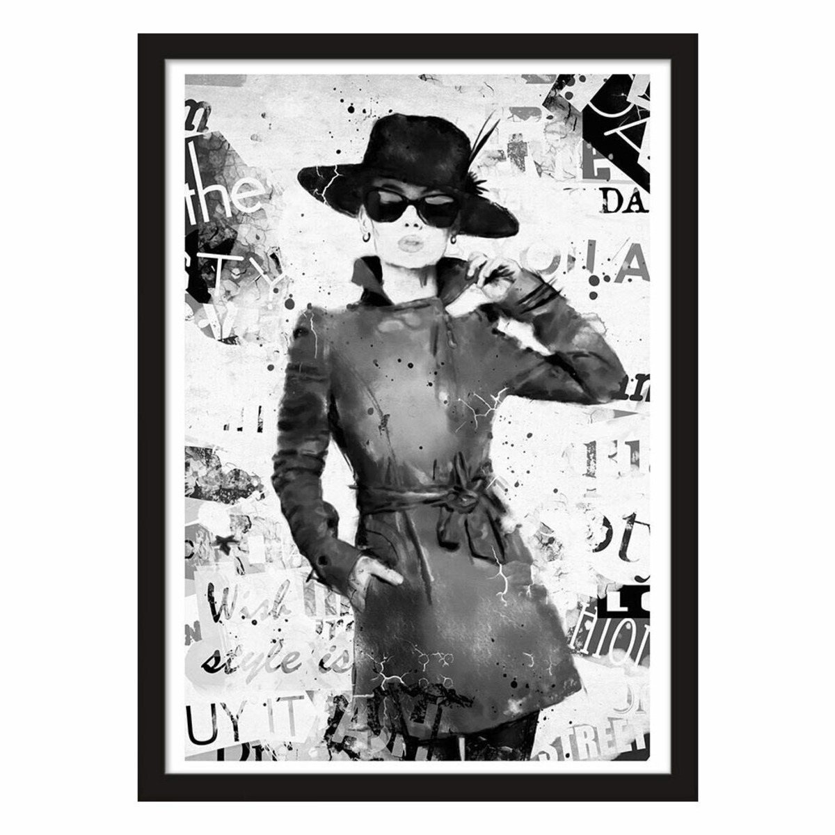 【A4サイズ】アートポスター B38-055 （女性 英字 ロゴ POP ポップ ポスター アート 絵 インテリア インテリア雑貨 雑貨 日本製 オシャレ お洒落 おしゃれ 人気 おすすめ お ...