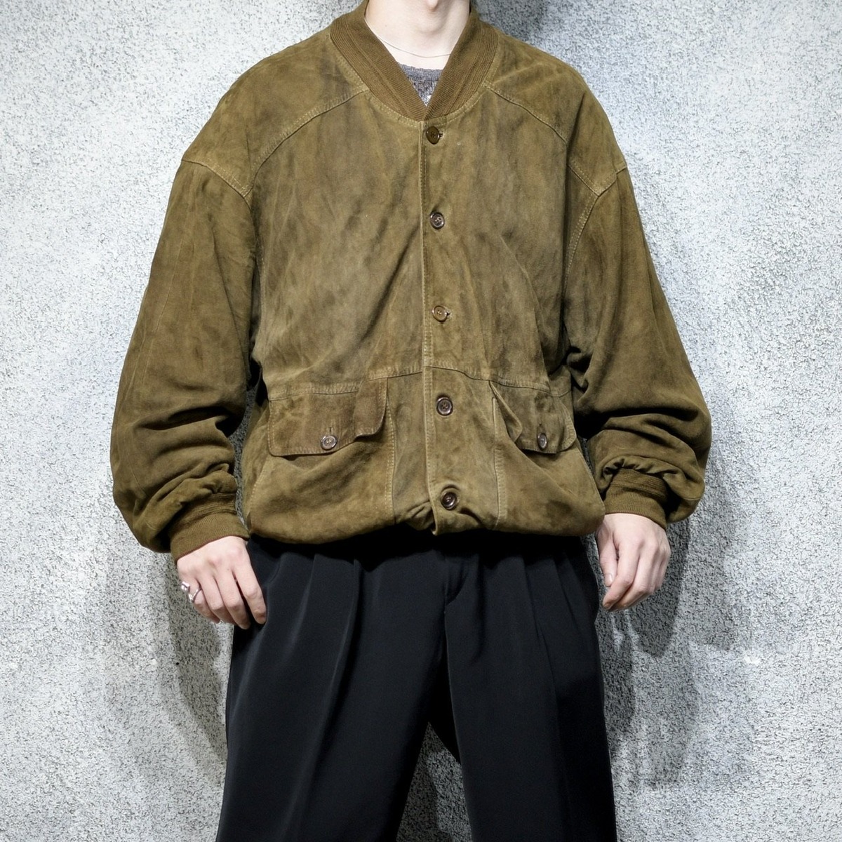 A-1 type brown nubuck leather jacket | kroneko