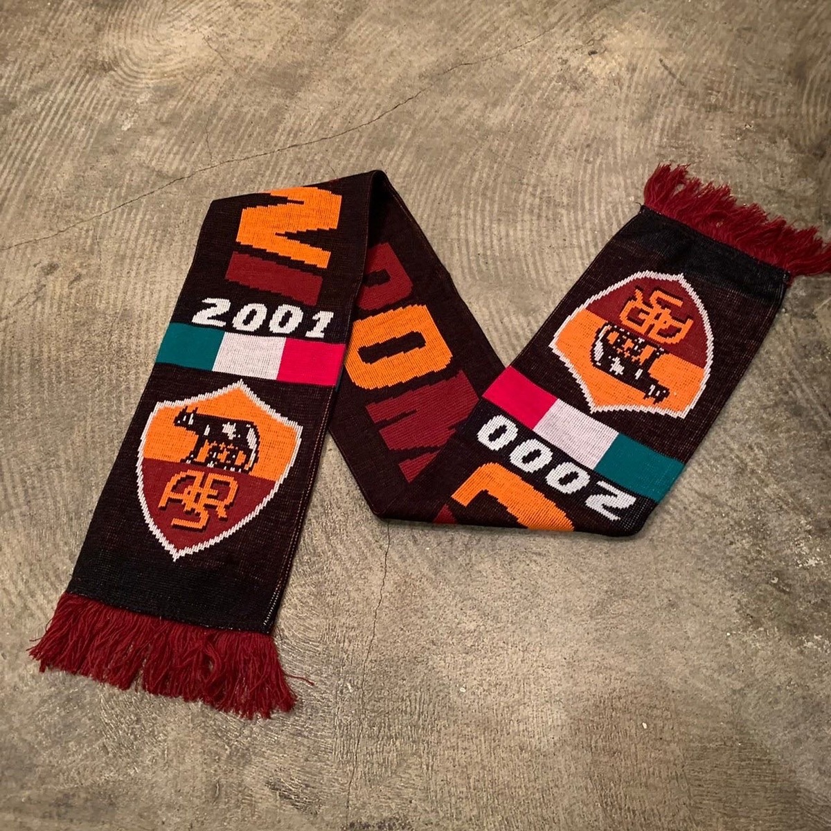 “AS ROMA” black×orange football muffler | LAUGH