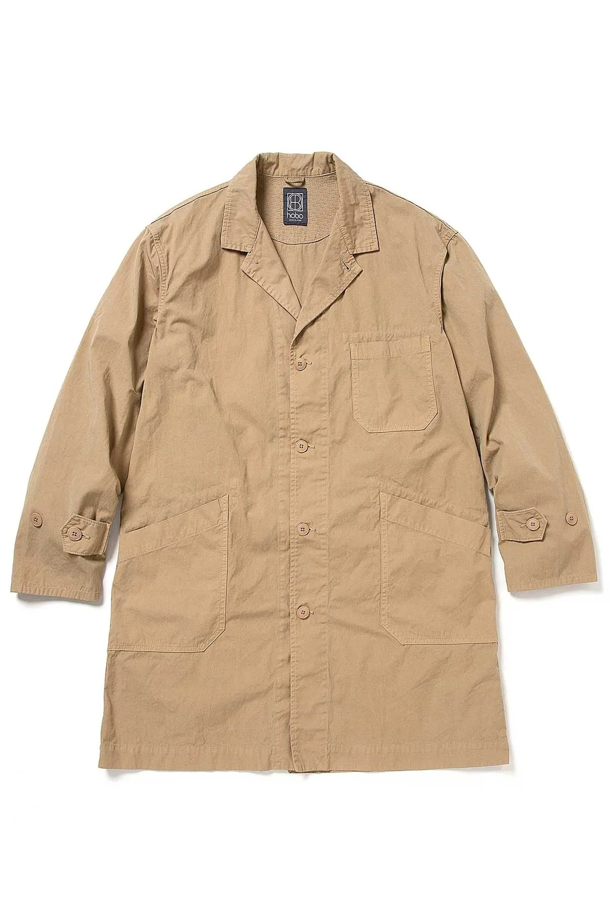 【hobo】ARTISAN SHOP COAT COTTON TWILL MATCHA DYED | GLB STORE