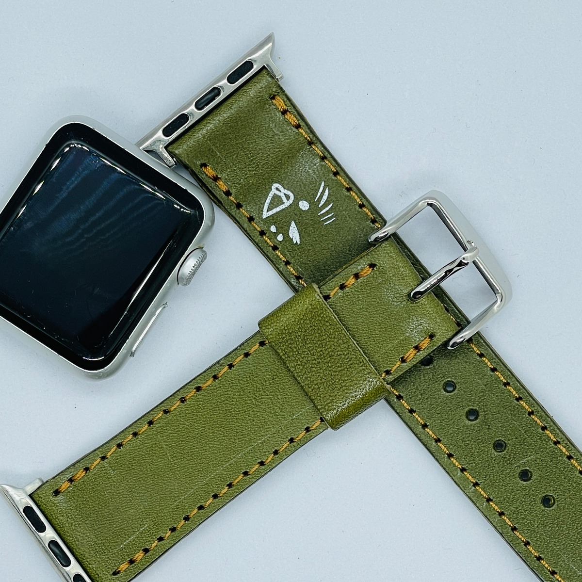 Apple Watch バンド セキセイインコ モノトーン グリーン GREEN アップルウォッチバンド 時計ベルト せきせいいんこ ...