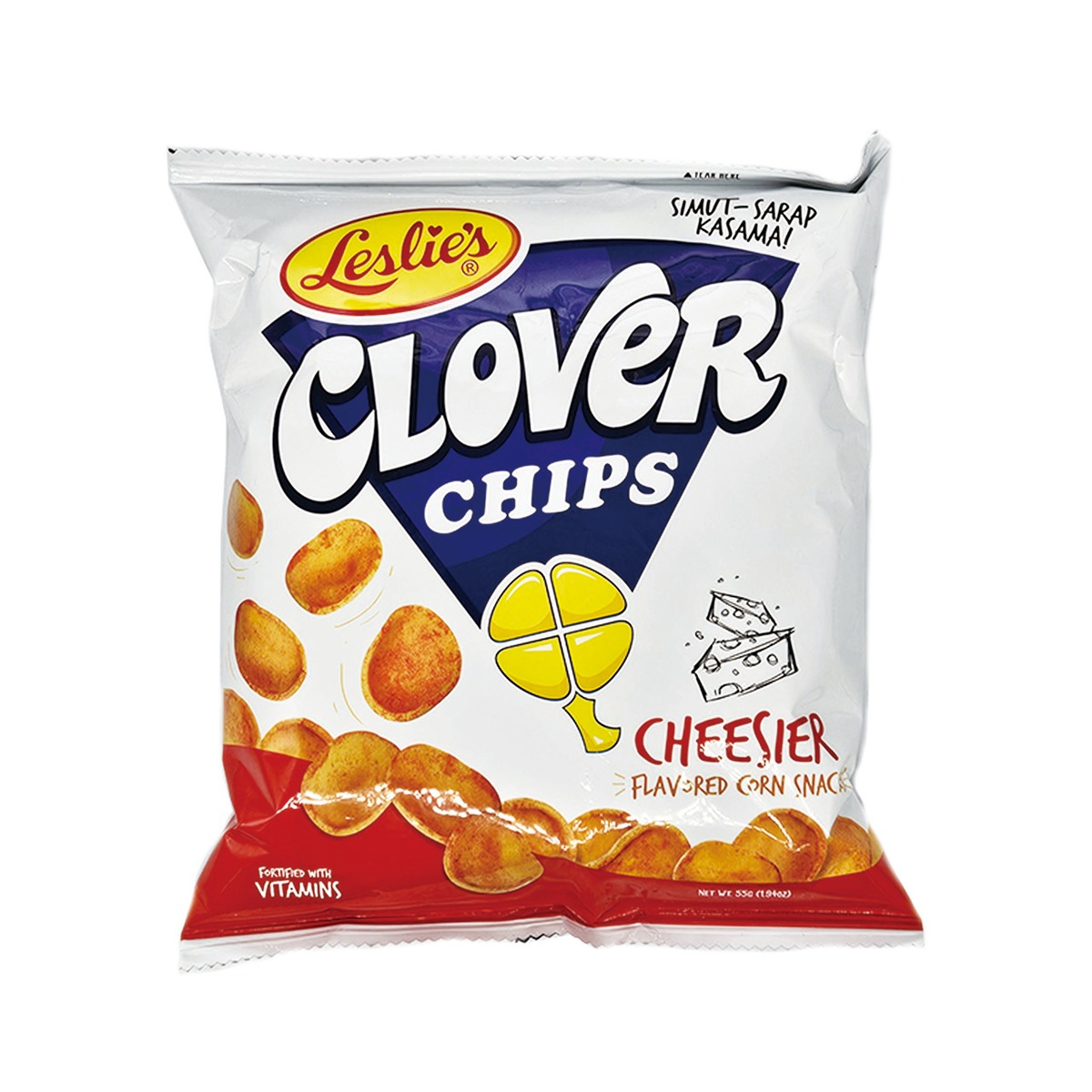 Leslie's CLOVER CHIPS CHEESIER 55g 【クローバー チップス チーズ】 | SARISARI MAMA