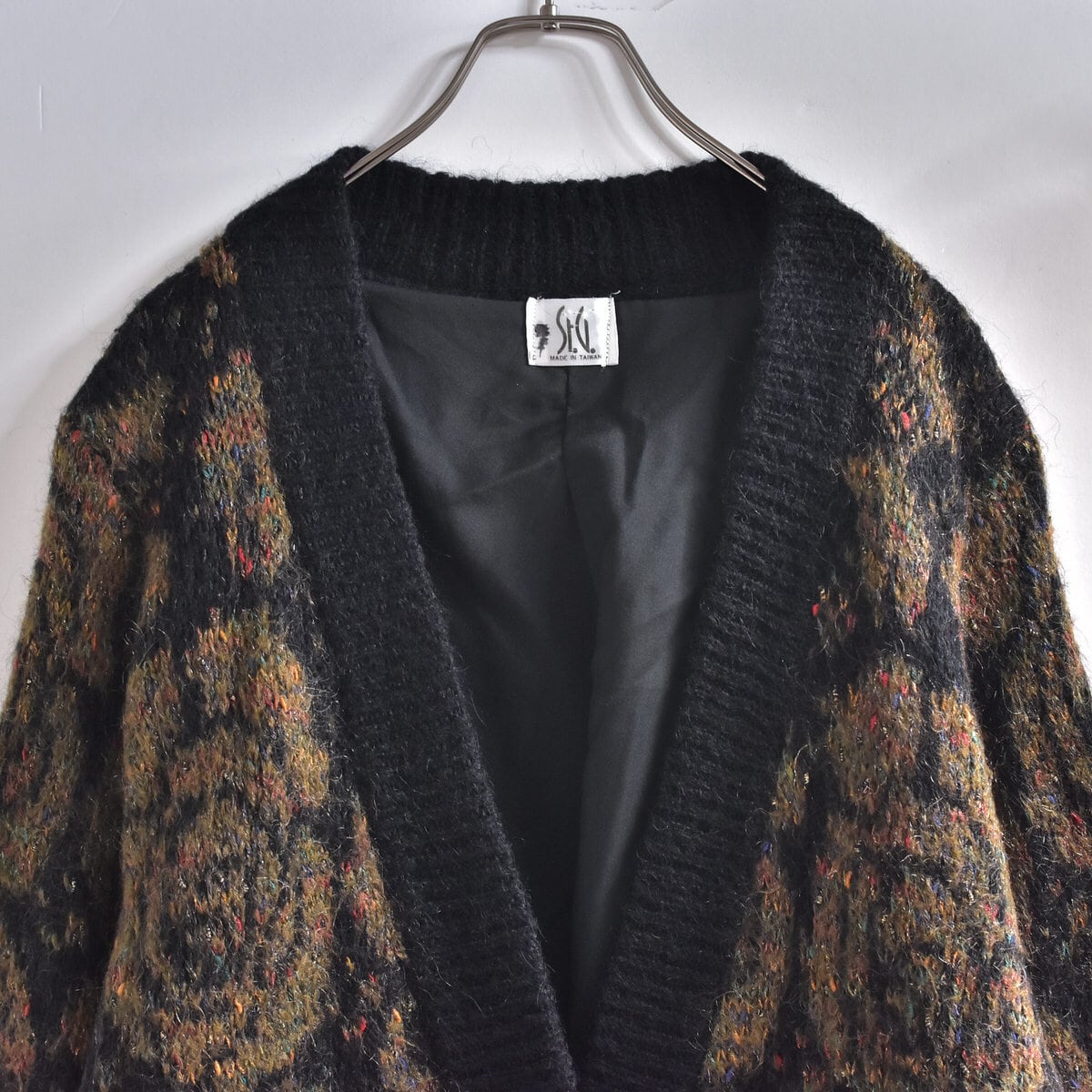 80~90s St.G. フラワー柄 ミックスニット シャギーロング 80~90s St.G. フラワー柄 ミックスニット シャギーロング