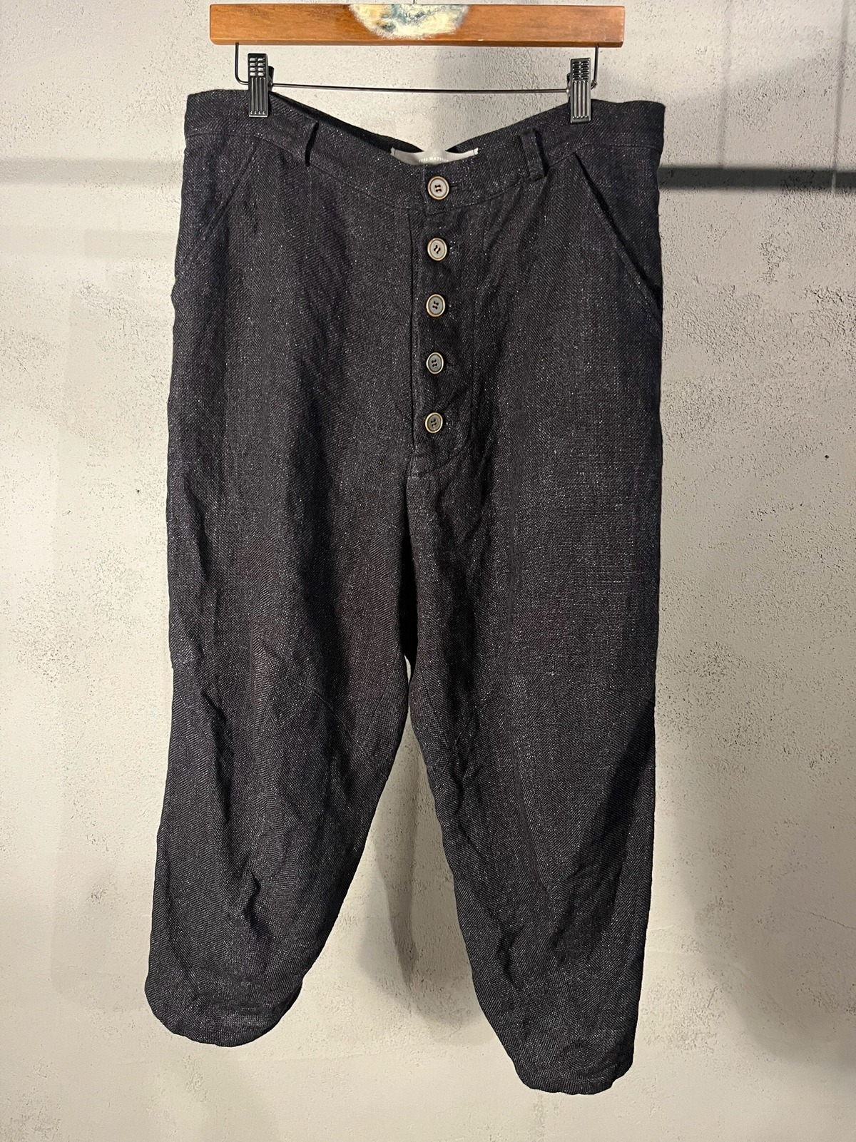 CROPPED PANTS-blue black 25s14swpbb | YUTA MATSUOKA