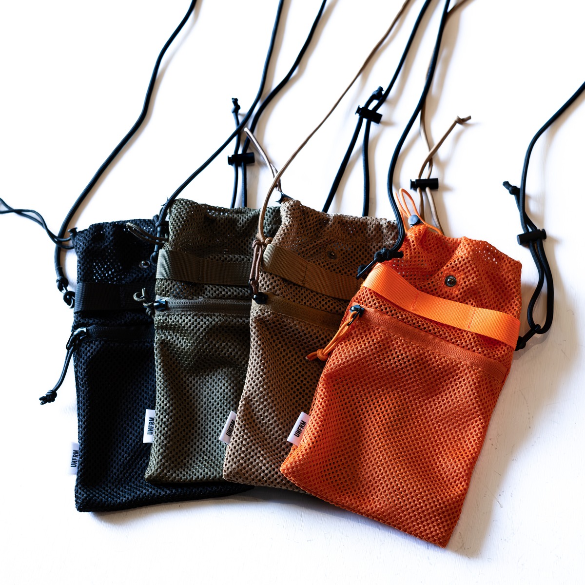【UNFRM OUTDOOR STANDARD】 MILITARY MESH POUCH (4colors) | dros dro