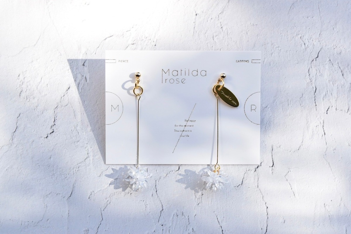 snow crystal drop | Matilda rose