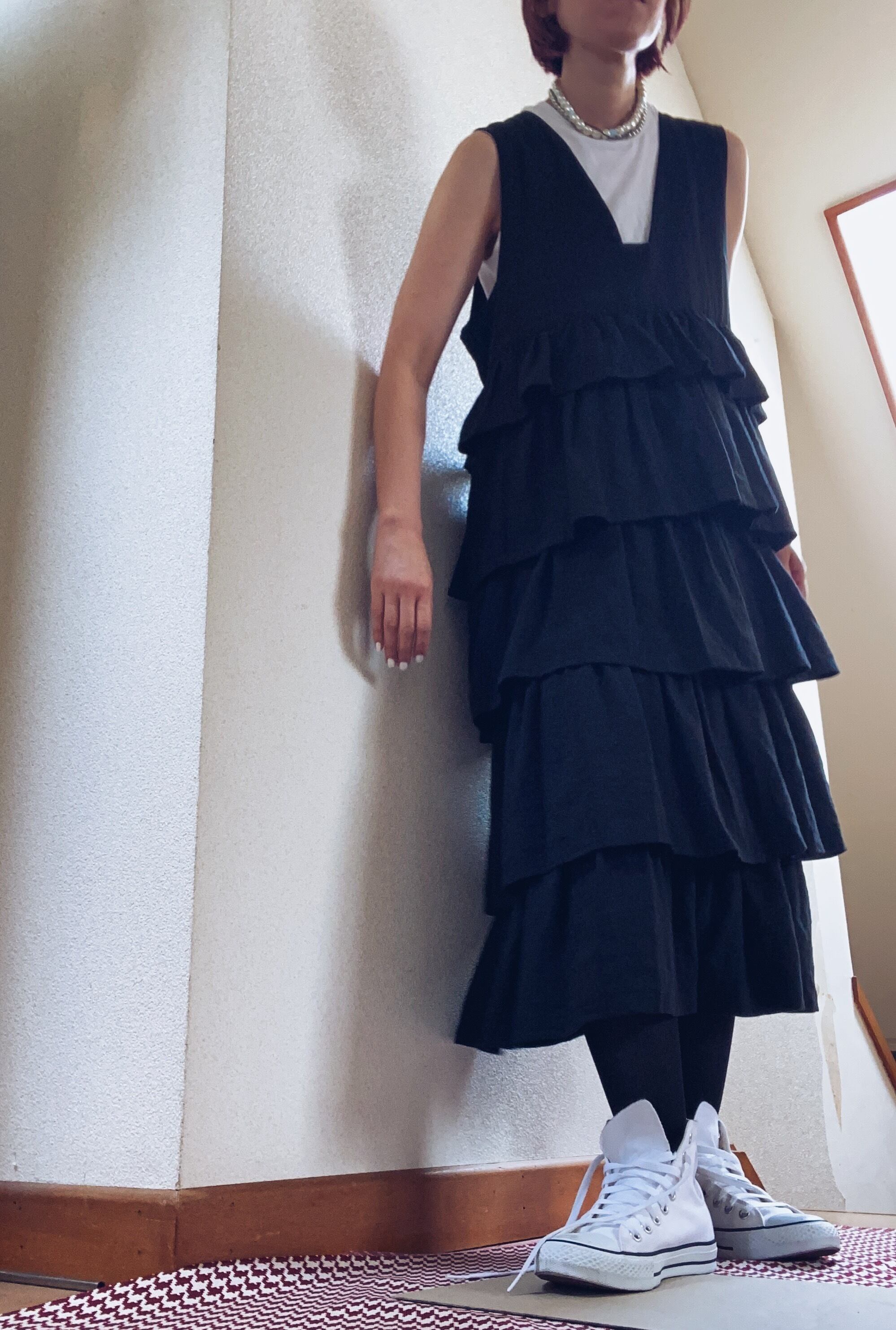 [SAMPLE SALE] FRILLE DRESS / BLACK | Pay ID