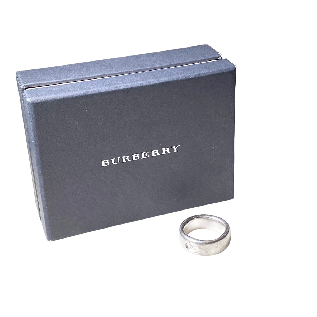vintage BURBERRY silver logo ring | NOIR ONLINE