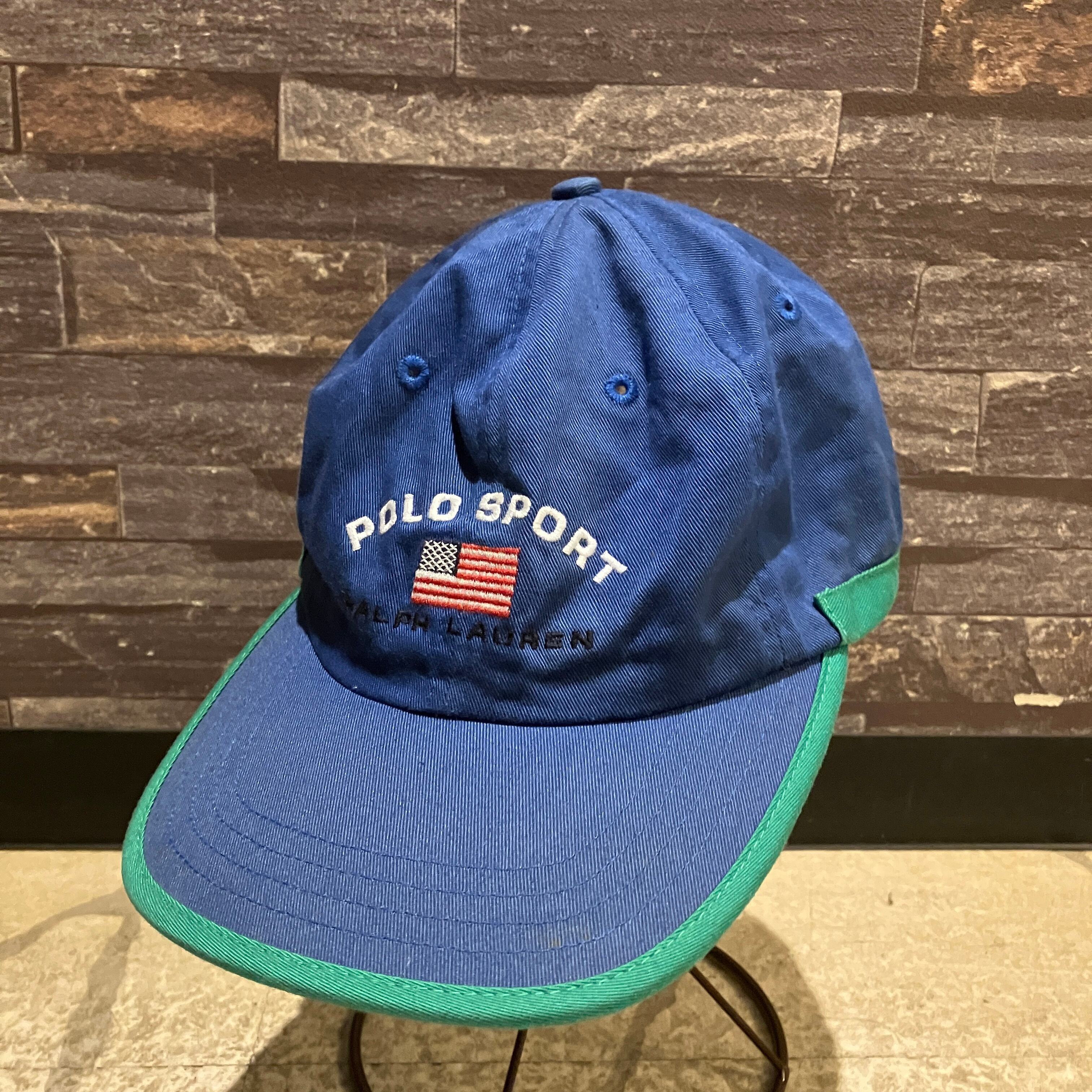 POLO SPORT LOGO CAP BLUE 1990'S OLD | safarionline