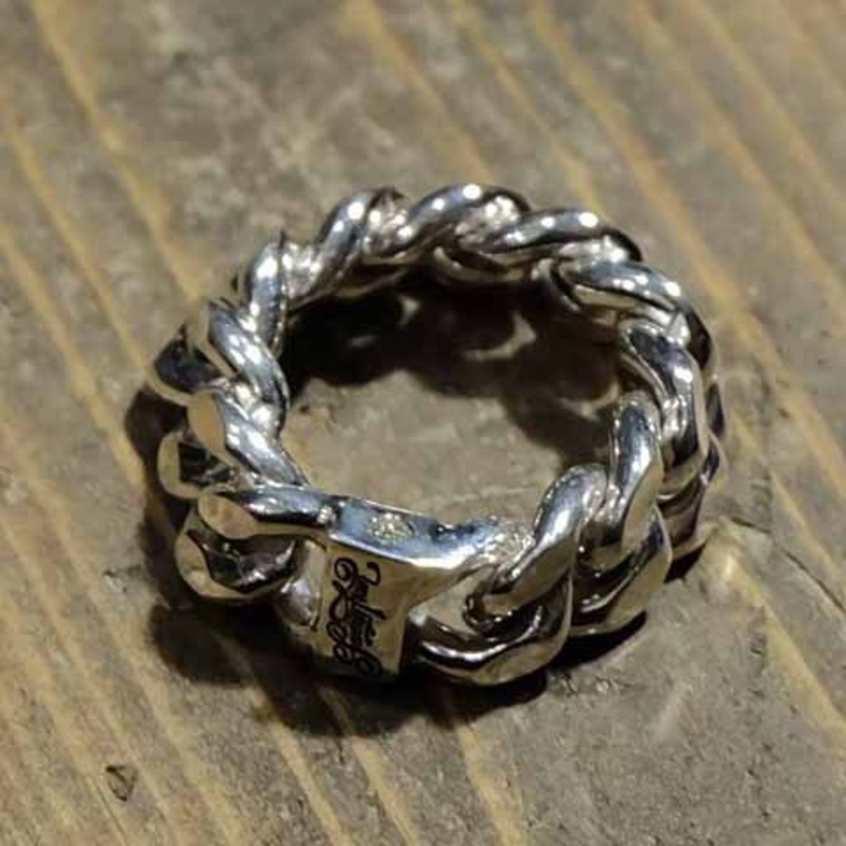 【SEVENTY FOUR】 "WIDE CHAIN RING" (セブンティーフォー) 正規取扱店(Official Dealer) Cannon Ball (キャノンボール) シルバー ...