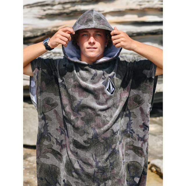 VOLCOM SURF VITALS CHANGING TOWEL ヴォルコム ボルコム MILITARY ビーチタオル サーフタオル プール ...