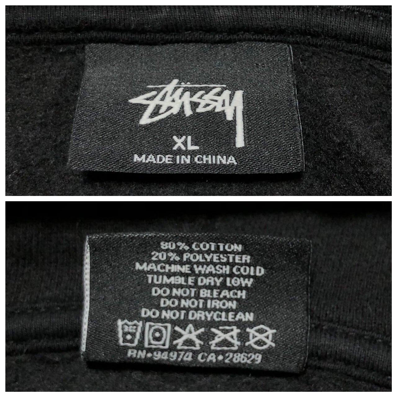 size XL】stussy ステューシー 刺繍ロゴ パーカー フーディ size XL】stussy ステューシー 刺繍ロゴ パーカー フーディ