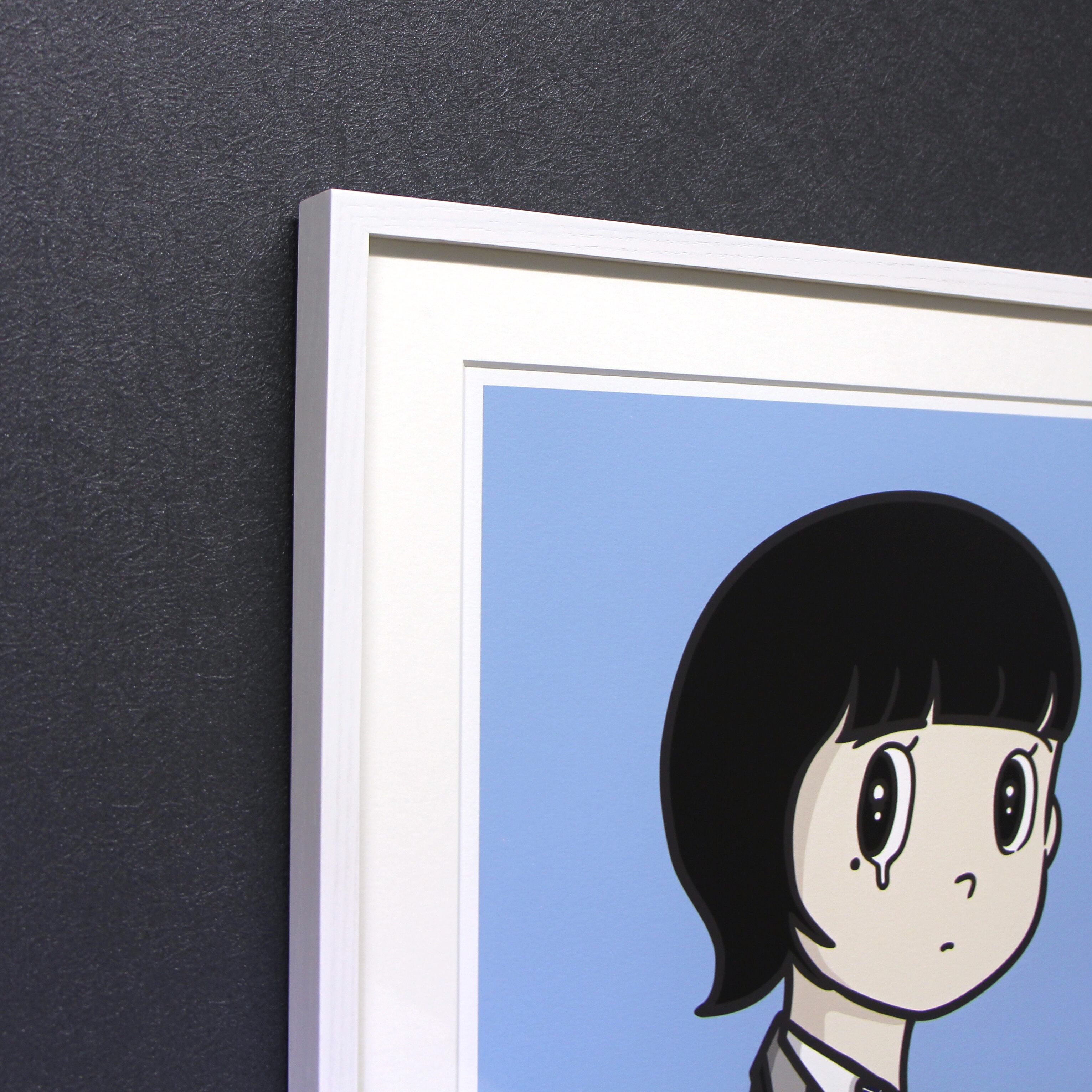 36％割引ブルー系期間限定30％OFF! 橋爪悠也 eyewater ver High school Light Blue 絵画/タペストリ ...