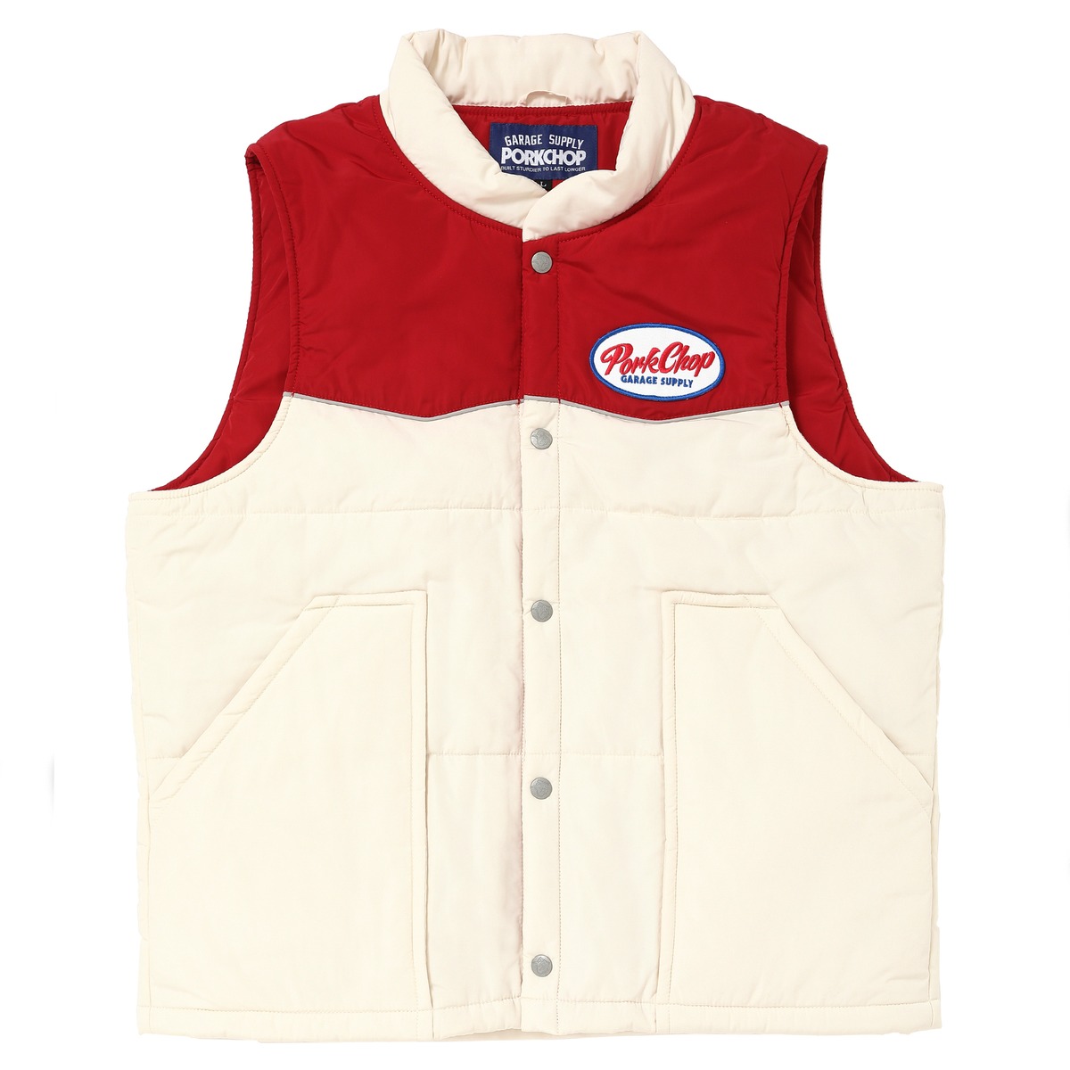 RACING VEST/BEG×RED | PORKCHOP GARAGE SUPPLY