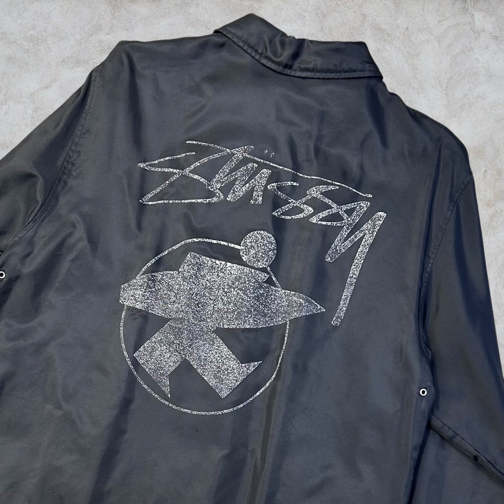 00’s old stussy Design Coach Jacket “Surf Man”【高円寺本店】 | curb