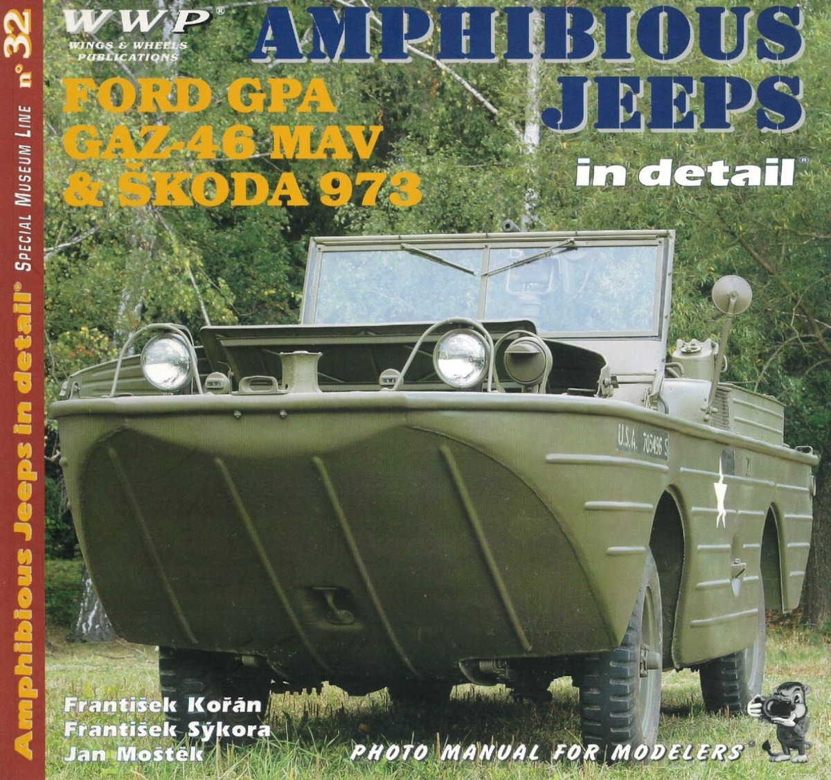 SPECIAL MUSEUM LINE no.32: AMPHIBIOUS JEEPS in detail FORD GPA GAZ-46 ...