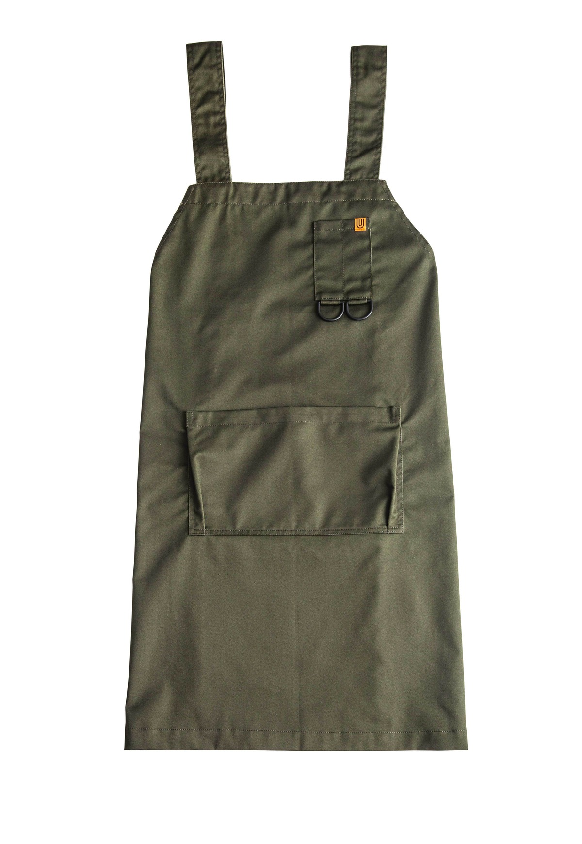 KATAKAKE APRON （UOSV-19009T）ユニバーサルオーバーオール カタカケエプロン カフェエプロン | UNIVERSAL ...