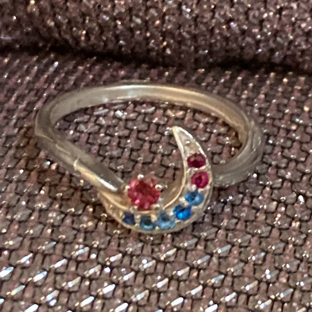 【お客様オーダー品】月と太陽の指輪｜アウイナイトとルビー | keytail 幸運の鍵しっぽ